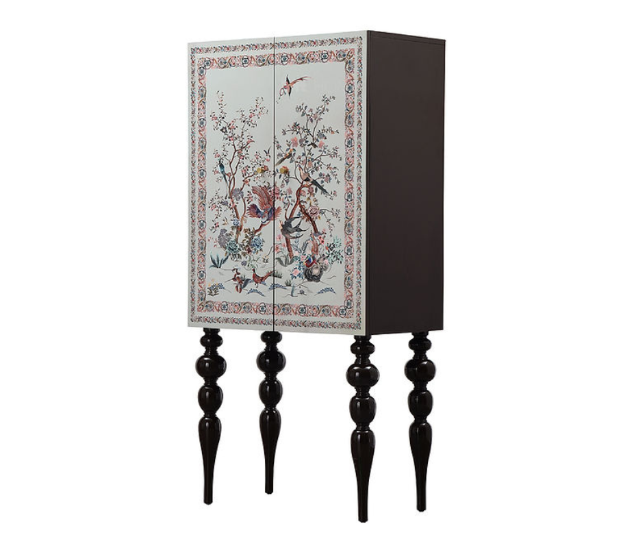 Floral Fantasy Cabinet Tall – Repro