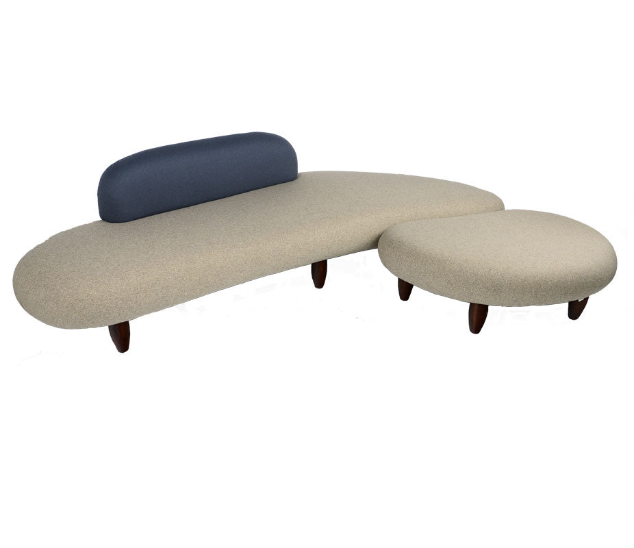 Noguchi Freeform Style Sofa & Ottoman – Repro